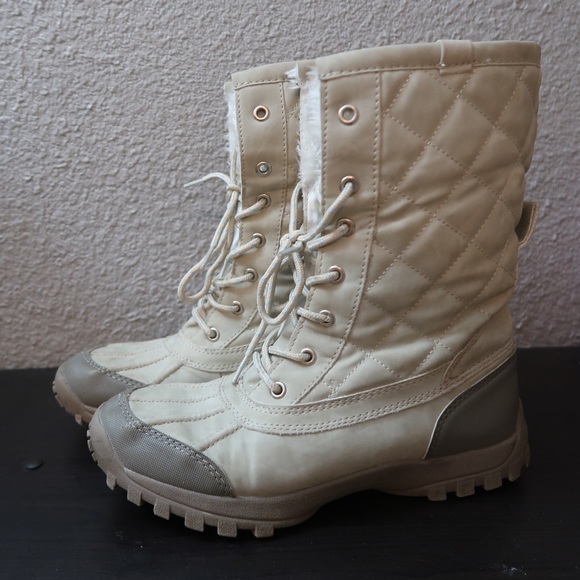 Shoes | Cream Winter Boots | Poshmark